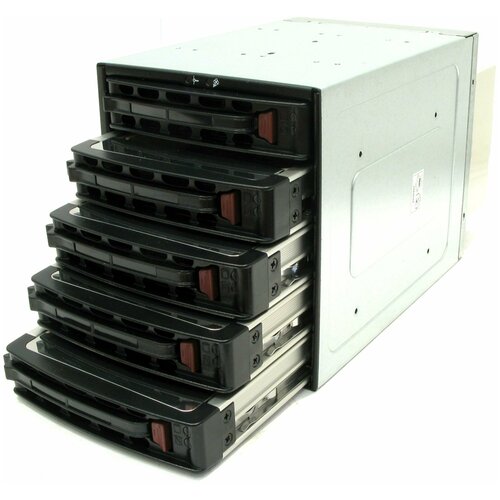 Supermicro Корзина для жестких дисков Supermicro Mobile Rack CSE-M35TQB (Black) SAS/SATA, 3x5,25", for 5x HDD (CSE-M35TQB)