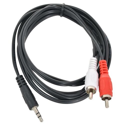 Кабель Jack 3,5mm-2xRCA 1,8м BELSIS, M-M, для передачи цифрогового аудио и аналогового видео, BL1036