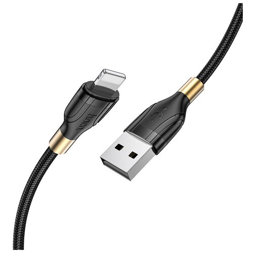 Кабель Hoco U92 Gold collar USB - Lightning, 1.2 м, черный