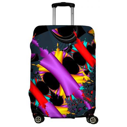 Чехол для чемодана LeJoy, размер L, фиолетовый, серый
