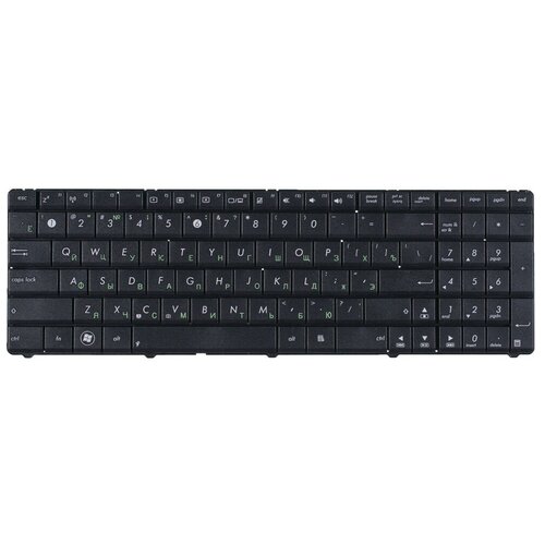 Клавиатура для Asus X54H, K53E, K52, K53SD, X75VC, K52F, K53SV, X55A, N53SV, N53, X75A, X54C, K55N, X55VD, G60, X55C, K72F, A54H, VX7 и др черная
