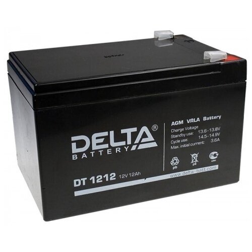 Аккумуляторная батарея Delta DT 1212 12Ah, 12V, свинцово- кислотный аккумулятор