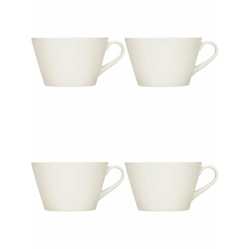 Набор из 4 чайных чашек "Purity" 10,7 см, 350 мл, белый, фарфор, Bauscher, 69 5185