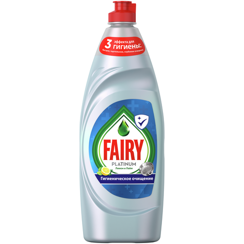 Fairy Средство для мытья посуды Platinum Лимон и лайм, 0.65 л