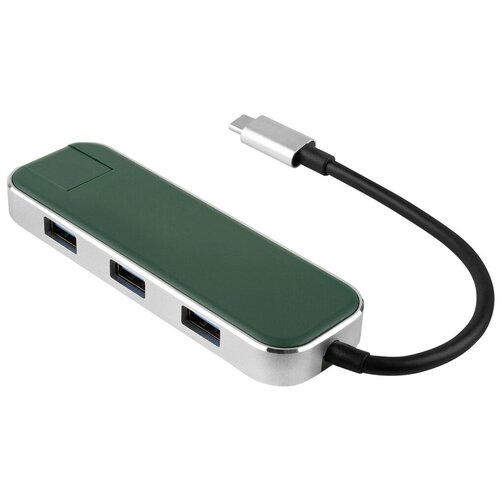 Хаб USB Rombica Type-C Chronos Green