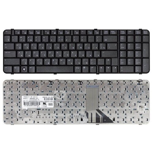 Клавиатура для ноутбука HP Compaq V071326BS1 русская, черная