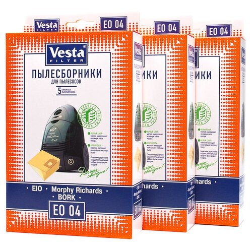 Vesta filter EO 04 XXl-Pack комплект пылесборников, 15 шт