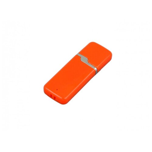Промо флешка пластиковая с оригинальным колпачком (128 Гб / GB USB 3.0 Оранжевый/Orange 004 Флеш-карта Симос)