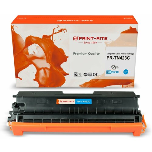 Тонер-картридж Print-Rite TFBAB1CPU1J TN-423C голубой (4000стр.) для Brother DCP L8410CDW/HL L8260CDW/MFC L8690CDW