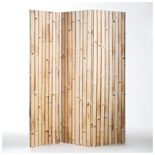 Ширма Дарим красиво Бамбук Декор 5, 3 секции, 150х160 см бежевый 160 см 150 см 3 секции