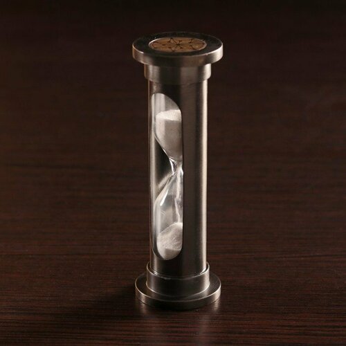 Песочные часы "Время" (1 мин) латунь 4х4х11,5 см (комплект из 3 шт)