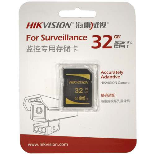 Карта памяти 32Gb SD Hikvision P10 (HS-SD-P10/32G)