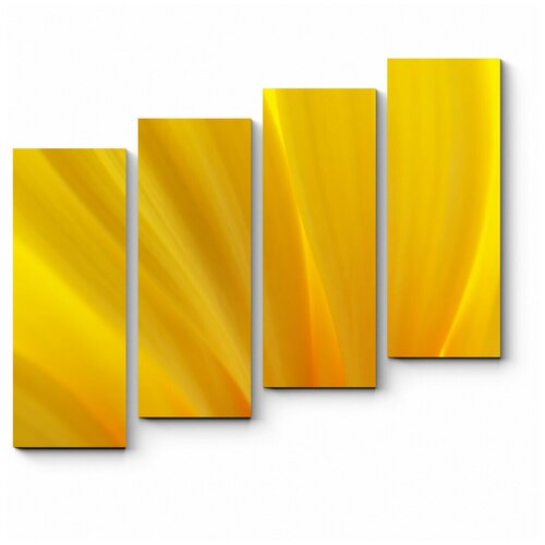 Модульная картина Желтые лепестки 130x112