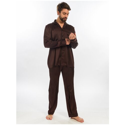 Пижама  NICOLE HOME, размер XL, коричневый