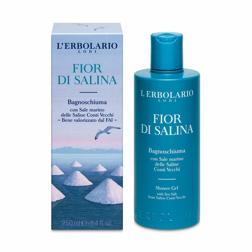 L'ERBOLARIO Гель для душа очищающий тонизирующий Fior di Salina Shower Gel 250мл
