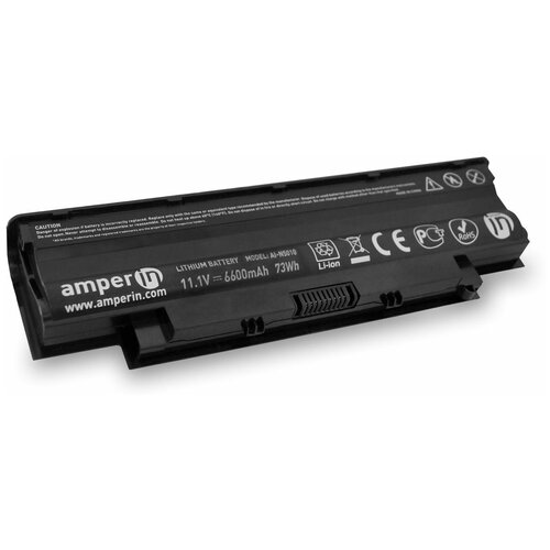 Аккумуляторная батарея усиленная Amperin для ноутбука Dell Inspiron N7010 (6600mAh)