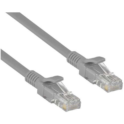 Патч-корд ExeGate UTP-RJ45-RJ45-C6-0,5M-GY, UTP, cat.6, 0,5м, серый EX272314RUS