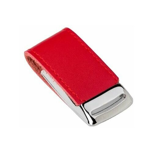 Подарочная флешка кожаная на магните красная, оригинальный сувенирный USB-накопитель 256GB USB 3.0