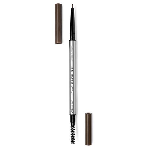 TNL Professional ультратонкий карандаш для бровей Ultra thin, оттенок №02 brown