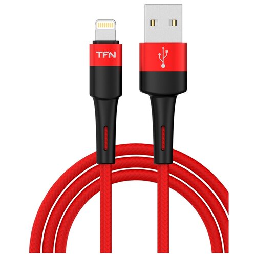 Кабель TFN USB-A/Lightning Envy 1.2m нейлон red/кабель для iPod, iPhone, iPad Apple/кабель для айфона