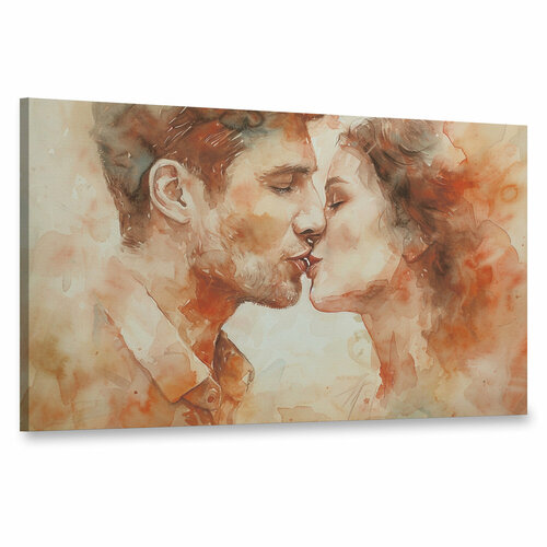 Интерьерная картина 100х60 "Нежный поцелуй"
