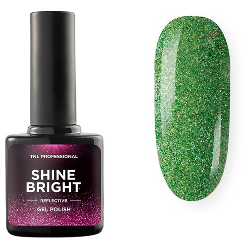TNL Professional гель-лак для ногтей Shine Bright, 10 мл, 06 изумрудная вуаль
