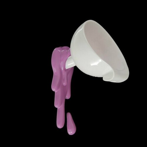 Вешалка 'Воронка с фиолетовой краской', 10 x 11 x 16 см
