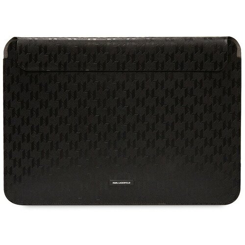 Чехол-папка Lagerfeld Saffiano Sleeve Monogram для Macbook 16", черный