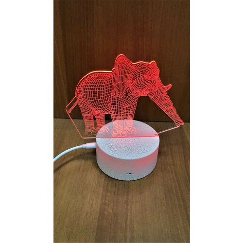 3D Светильник " Слон " №76