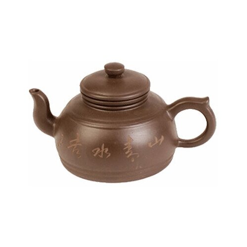 Чайник глиняный "Китайский мудрец" с заварочной колбой, 400 мл