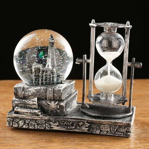 SUI Песочные часы "Эйфелева башня", сувенирные, с подсветкой, 15.5 х 8.5 х 14 см, микс