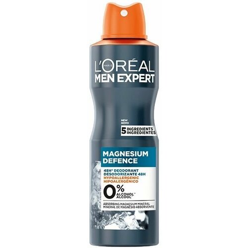 Дезодорант-спрей L'Oreal Paris Men Expert Magnesium defence, 48H, 150 мл (из Финляндии)
