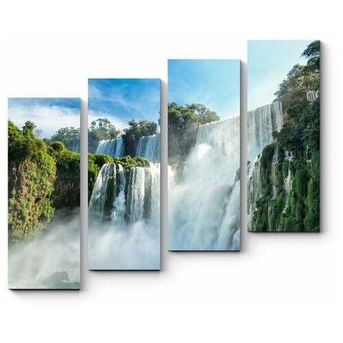 Модульная картина Удивительные водопады Игуасу 170x147
