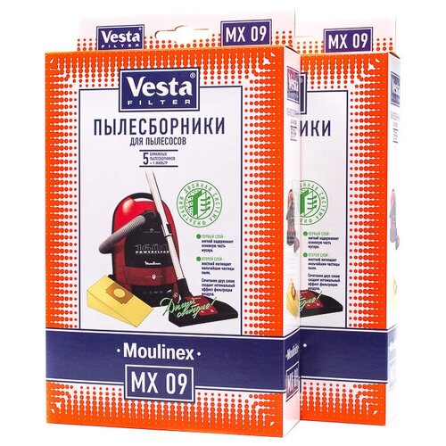 Vesta filter MX 09 Xl-Pack комплект пылесборников, 10 шт +2 фильтра