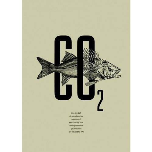 Плакат, постер на бумаге Posters For GOOD-CO2. Размер 21 х 30 см