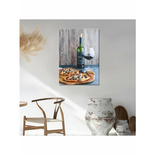 Картина на холсте с подрамником Вино белое 40х60