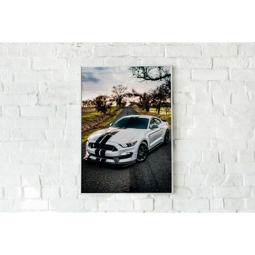 Плакат Ford Mustang/Машина/ Плакат на стену 21х30 см / Постер формата А4
