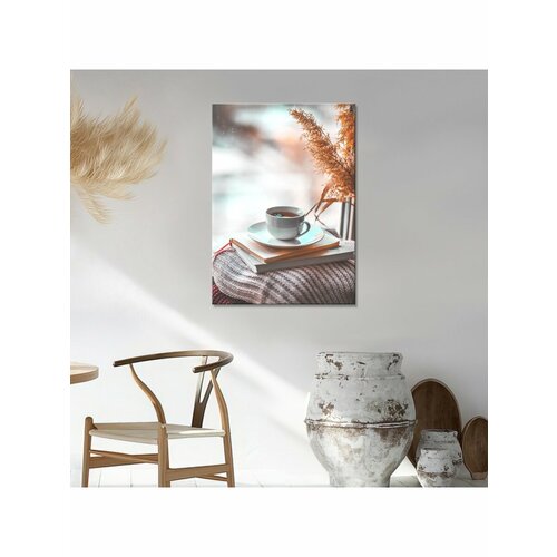 Картина на холсте с подрамником Черный чай1 40х60