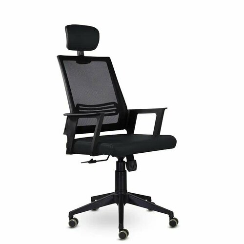 Офисное кресло UTFC М-808 аэро/AERO BLACKPL пластик СР S-0401/NET202/S-0401 Черное