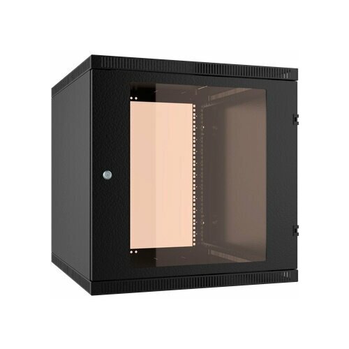 Шкаф коммутационный C3 Solutions WALLBOX LIGHT (NT176977) настенный 15U 600x350мм пер. дв. стекл несъемн. бок. пан. направл. под закл. гайки 100кг черный 300мм 20кг 744мм IP20 сталь
