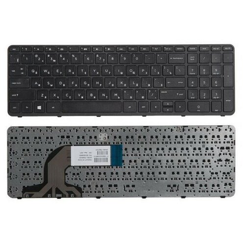 Клавиатура для ноутбука Probook HP 350 G1, 355 G2 черная, с рамкой