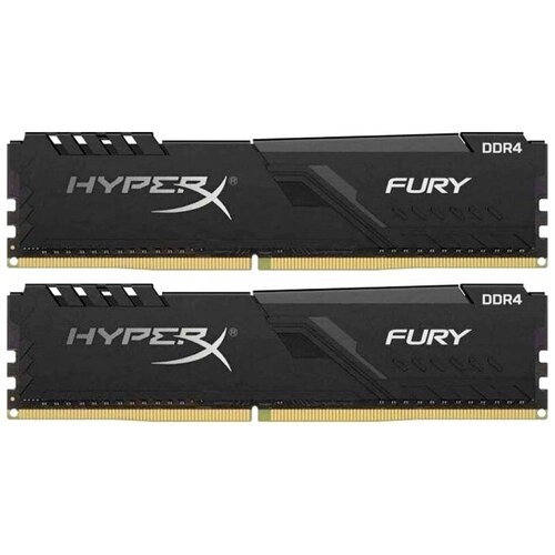 Kingston Модуль памяти DRAM 16GB 3733MHz DDR4 CL19 DIMM Kit 2x8Gb FURY Beast Black KF437C19BBK2 16