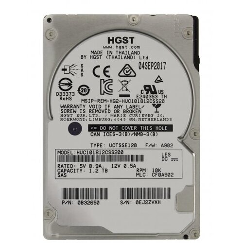 Жесткий диск HGST 0B32650 1,2Tb 10520 SAS 2,5" HDD