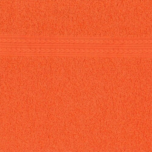 Полотенце махровое Вышний Волочек оранжевый (пл.375) 50х90