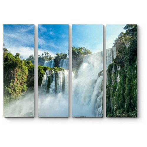 Модульная картина Удивительные водопады Игуасу 70x53