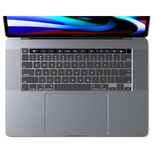 Защитная накладка на клавиатуру для Macbook Pro 16 2019/ Pro 13 2020, US, c Touch Bar, Nova Store, прозрачная
