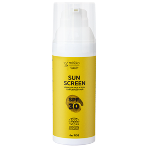 MI&KO Крем солнцезащитный для лица и тела "Sun Screen", SPF 30, 50 мл
