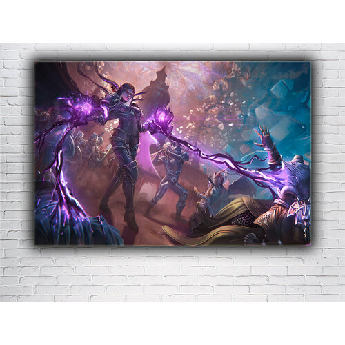 Картина/Картина на холсте/Картина на холсте для интерьера/Картина на стену/Картина в подарок для дома/- Сильвана World of Warcraft 30х40