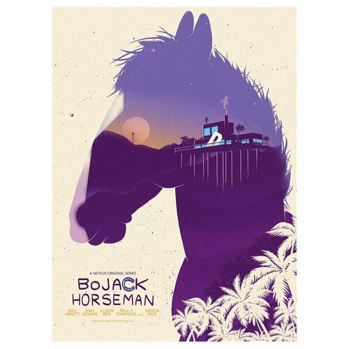 Плакат, постер на холсте BoJack Horseman, Конь БоДжек, . Размер 21 х 30 см