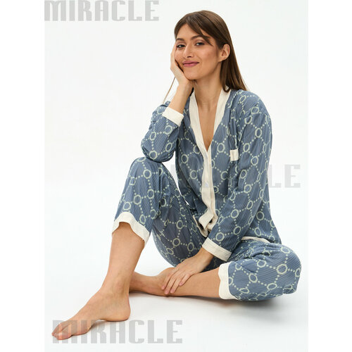 Пижама MIRACLE, размер XL, голубой